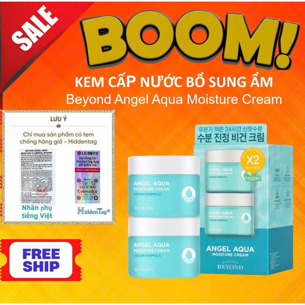 [Chính Hãng] Kem Dưỡng Ẩm Da Mặt Beyond Angel Aqua Moisture Cream 150ml – Cấp Ẩm Sâu, Có Tem LG ...