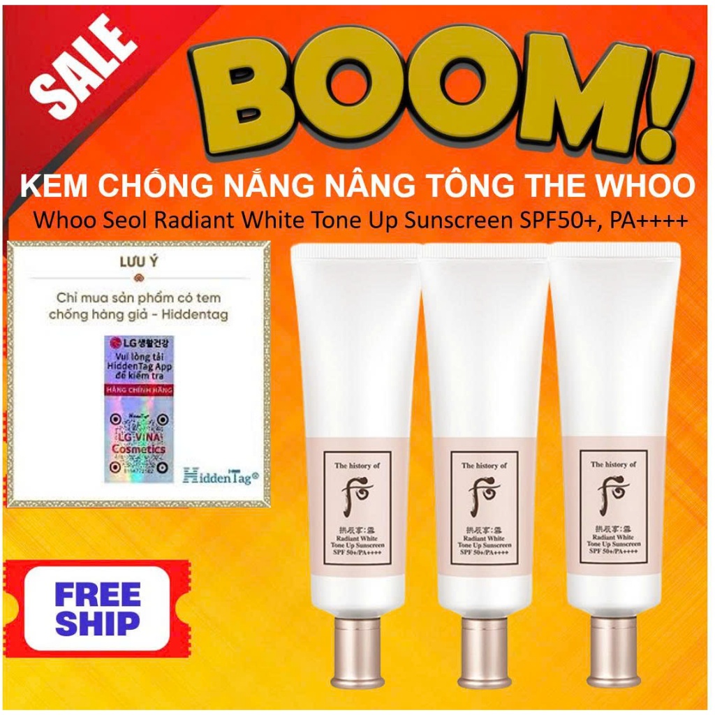 [Chính Hãng] KEM CHỐNG NẮNG NÂNG TÔNG THE WHOO Whoo Seol Radiant White ...