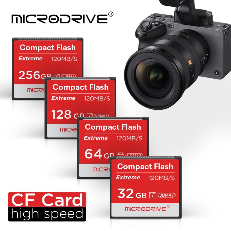 CF Microdrive Compact flash card 32GB 64GB 128GB 120MB/s thẻ nhớ CF ...