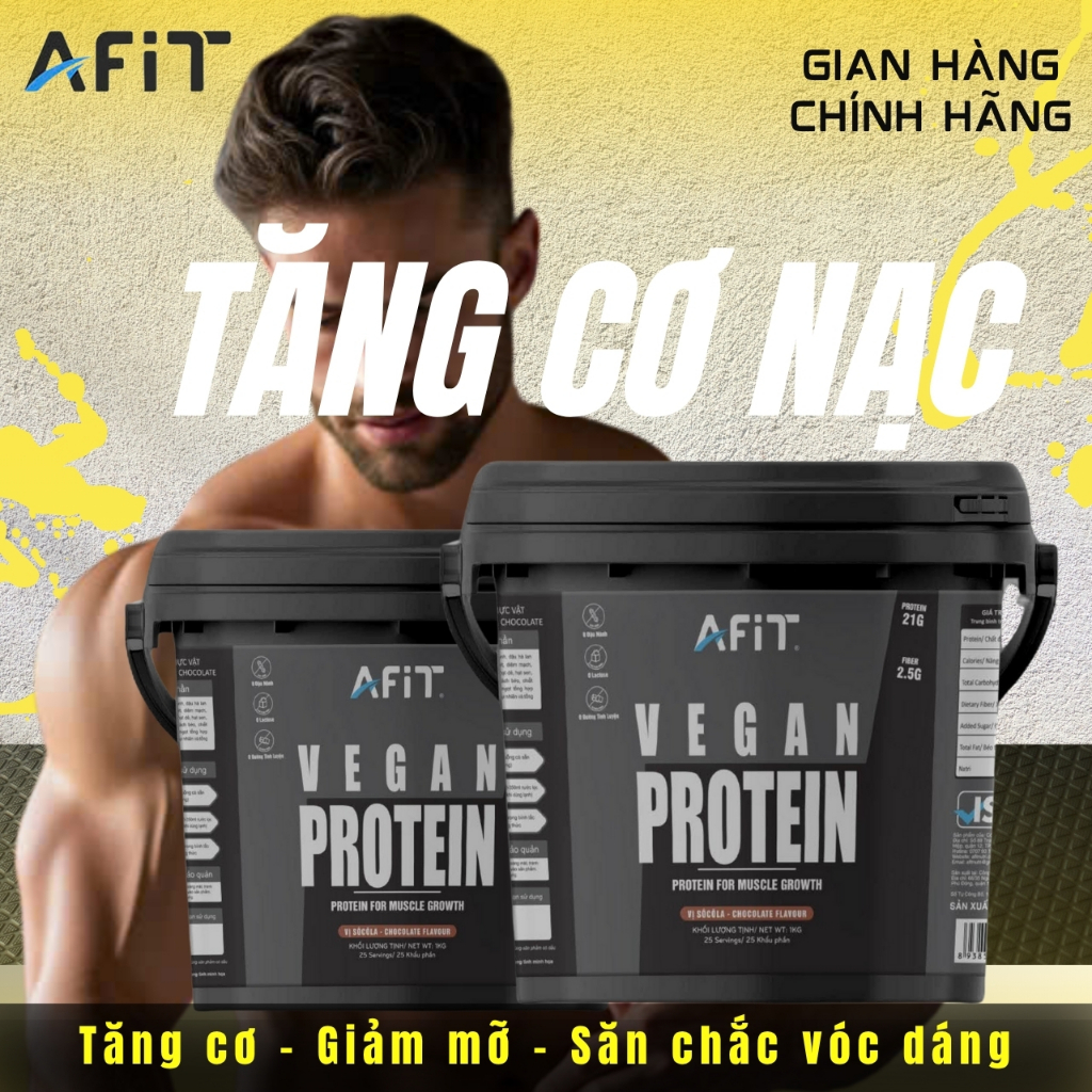 Combo 2 hộp Whey Protein Vegan Thực Vật Thuần Chay Tăng Cơ Giảm Mỡ, Hỗ ...