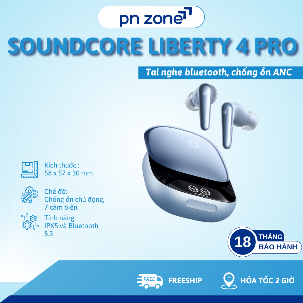 Tai Nghe Bluetooth Anker Soundcore Liberty 4 Pro A3954 Chống Ồn Chủ ...