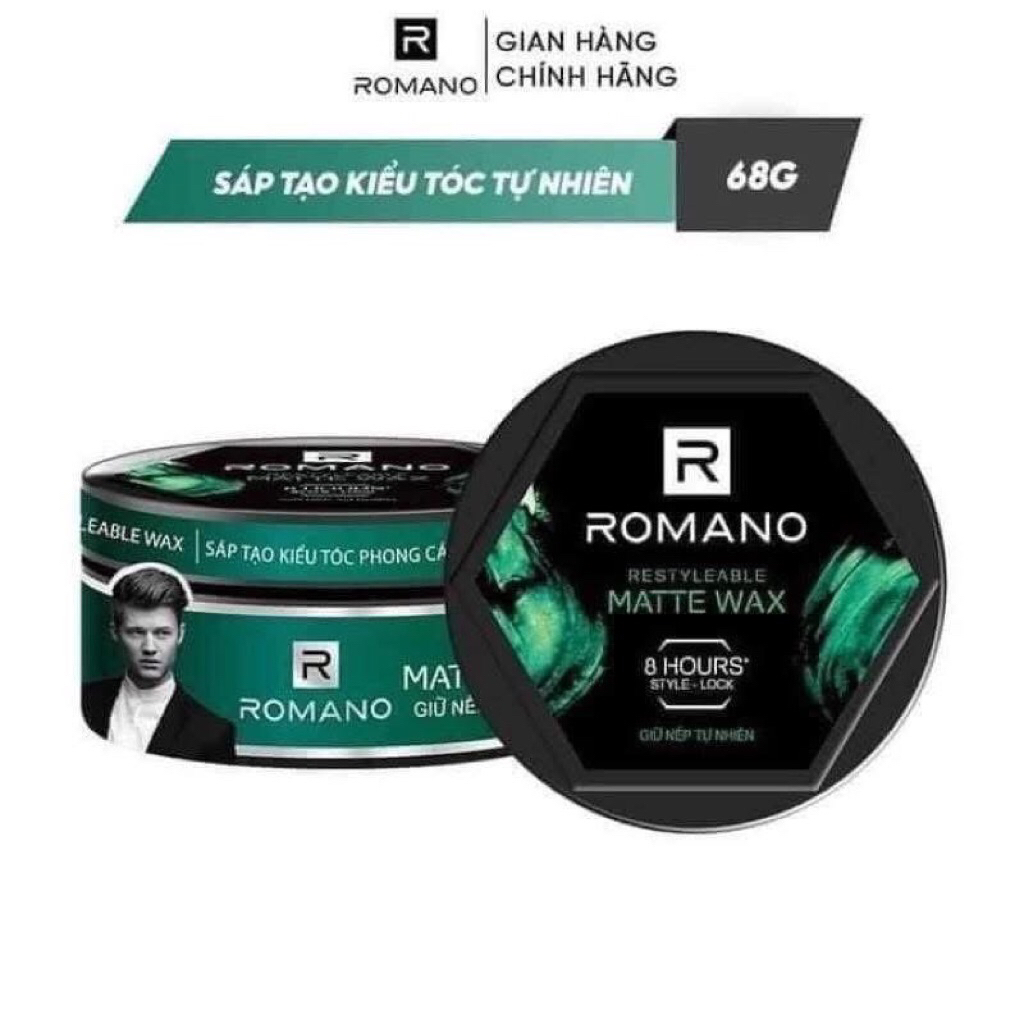 [Romano chính hãng] Sáp Vuốt Tóc Tạo Kiểu Romano Wax 80g & Gel tạo kiểu ...