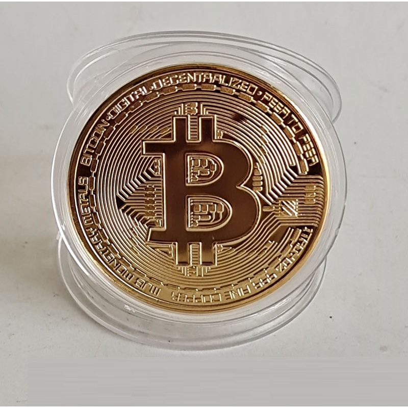 Đồng Xu Bitcoin mạ vàng, đồng ethereum mạ vàng 24k 1,5mm bền màu, chất ...