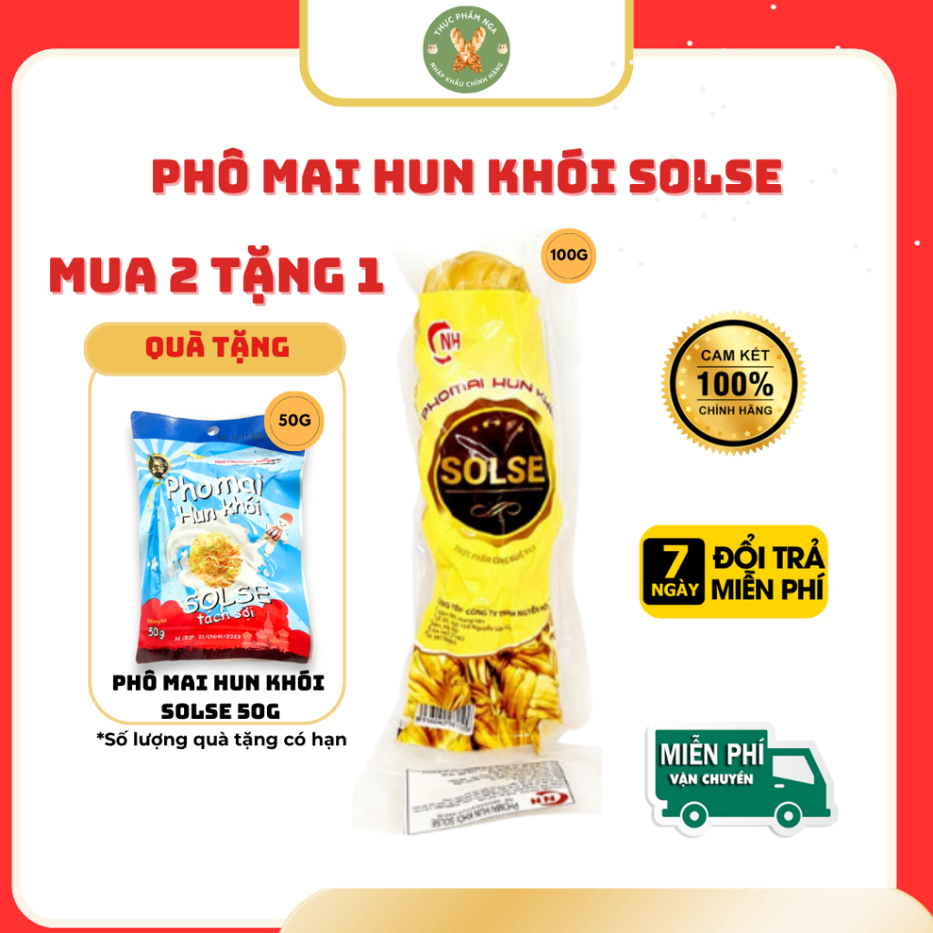 [HỎA TỐC] - PHÔ MAI HUN KHÓI SOLSE TẶNG PHÔ MAI SOLSE 50G, phomai xông ...