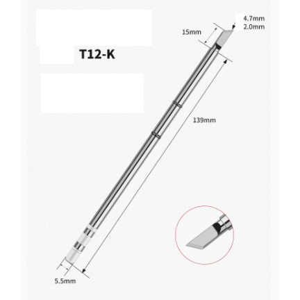 (Có XHD) Mũi hàn T12-K, T12K các loại dùng cho máy hàn T12 | Shopee ...