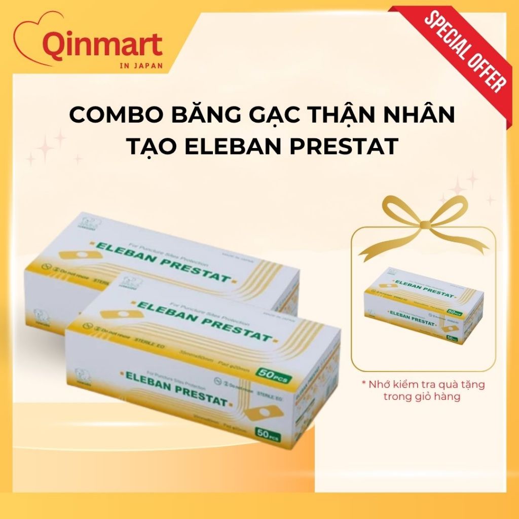 COMBO Băng gạc thận nhân tạo Eleban prestat Hakuzo cầm máu áp lực, 50 ...