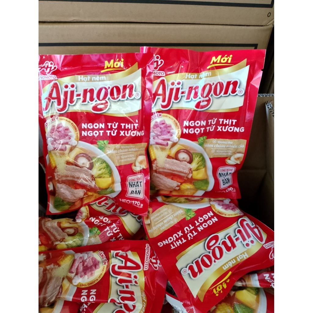 Hạt nêm Aji-ngon 900g HEO/TÔM THỊT | Shopee Việt Nam