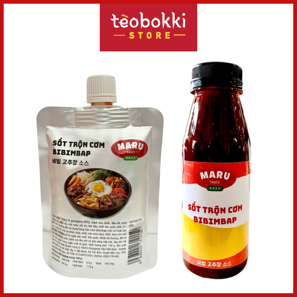 Sốt làm cơm trộn Hàn Quốc, sốt bibimbap Maru 150g, 360g | Shopee Việt Nam