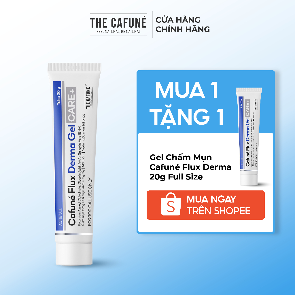 [Độc Quyền Shopee, Mua 1 tặng 1] Tuýp Gel Mụn Thâm Cafuné Flux Derma ...