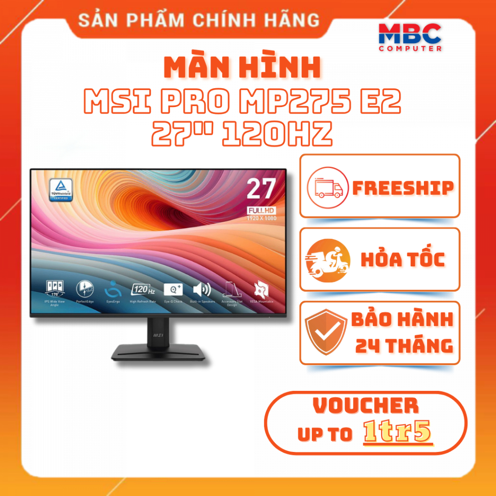 Màn Hình MSI PRO MP275 E2 (27 inch - IPS - FHD - 120Hz - 1ms) New - Bảo ...