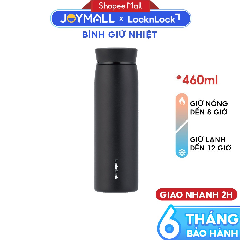 Bình giữ nhiệt LocknLock Màu Đen LHC4244BLK 460ml, Hàng Chính Hãng, Có ...