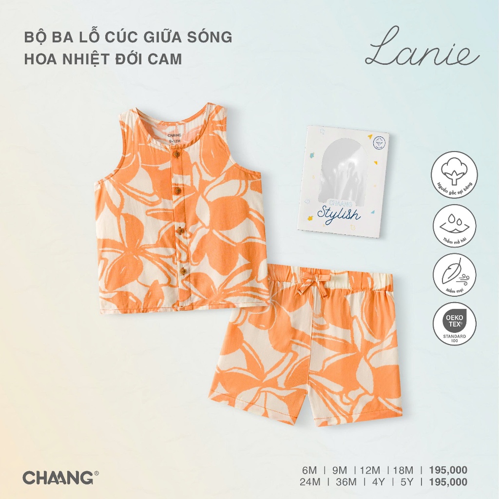 Bộ ba lỗ cúc giữa Sóng Chaang SS2025D07 | Shopee Việt Nam