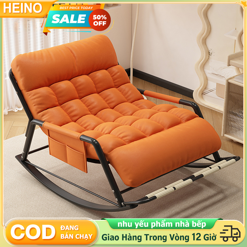 HENIO Ghế Lười Bập Bênh Ngủ Ngồi 2in1 - Khung Thép 2mm Chịu Lực 200kg ...