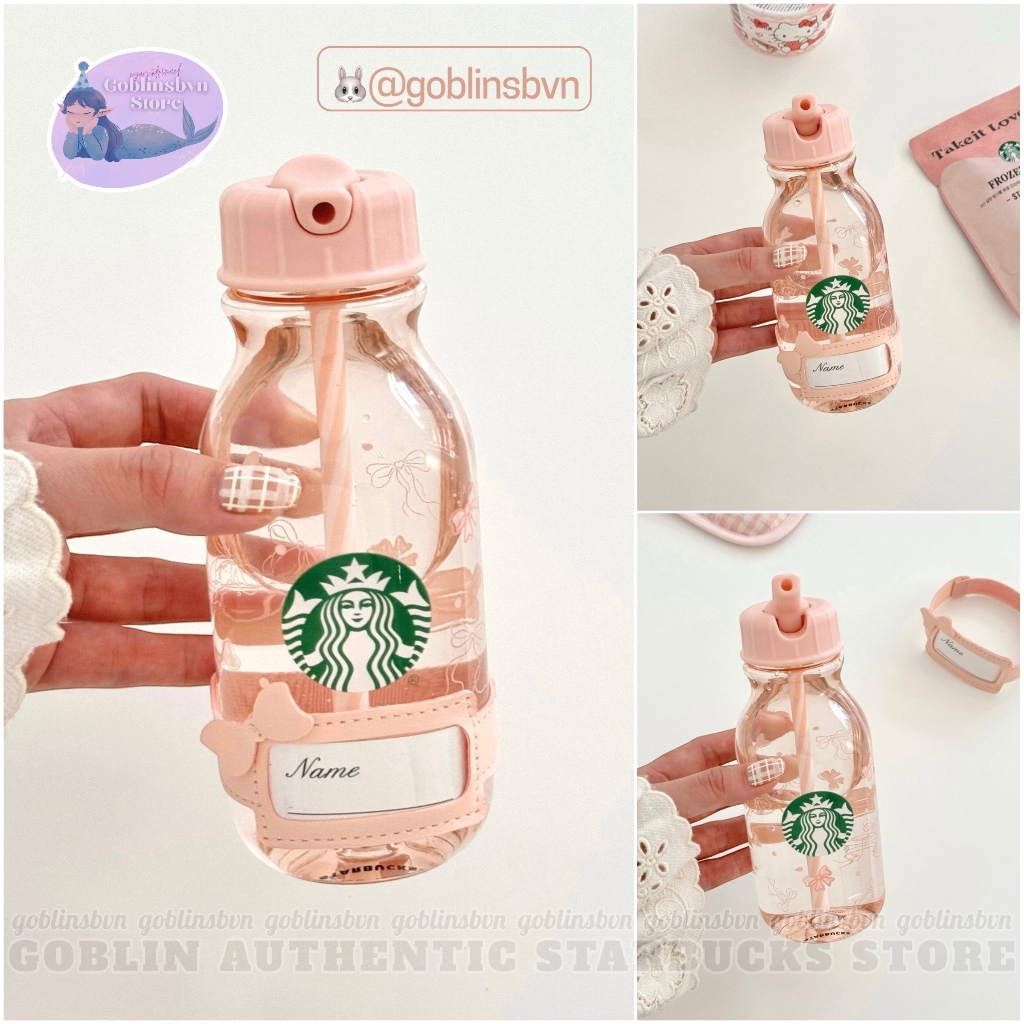 [Authentic/Có Sẵn] STARBUCKS CHINA BÌNH NHỰA KÈM NAMETAG BLUSH ...