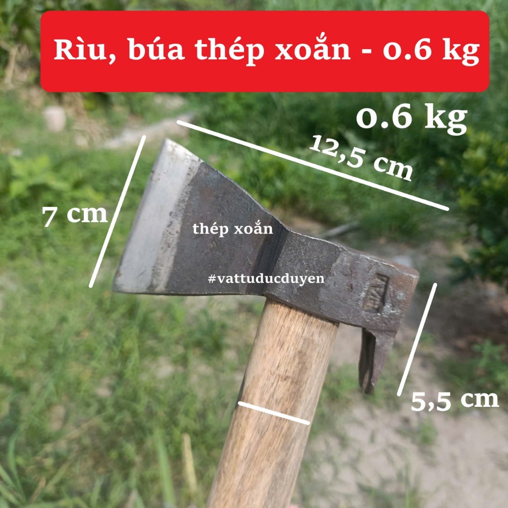 Rìu búa, rìu nhíp, rìu cốp pha, rìu quốc phòng, rìu chặt cây 0.6kg ...