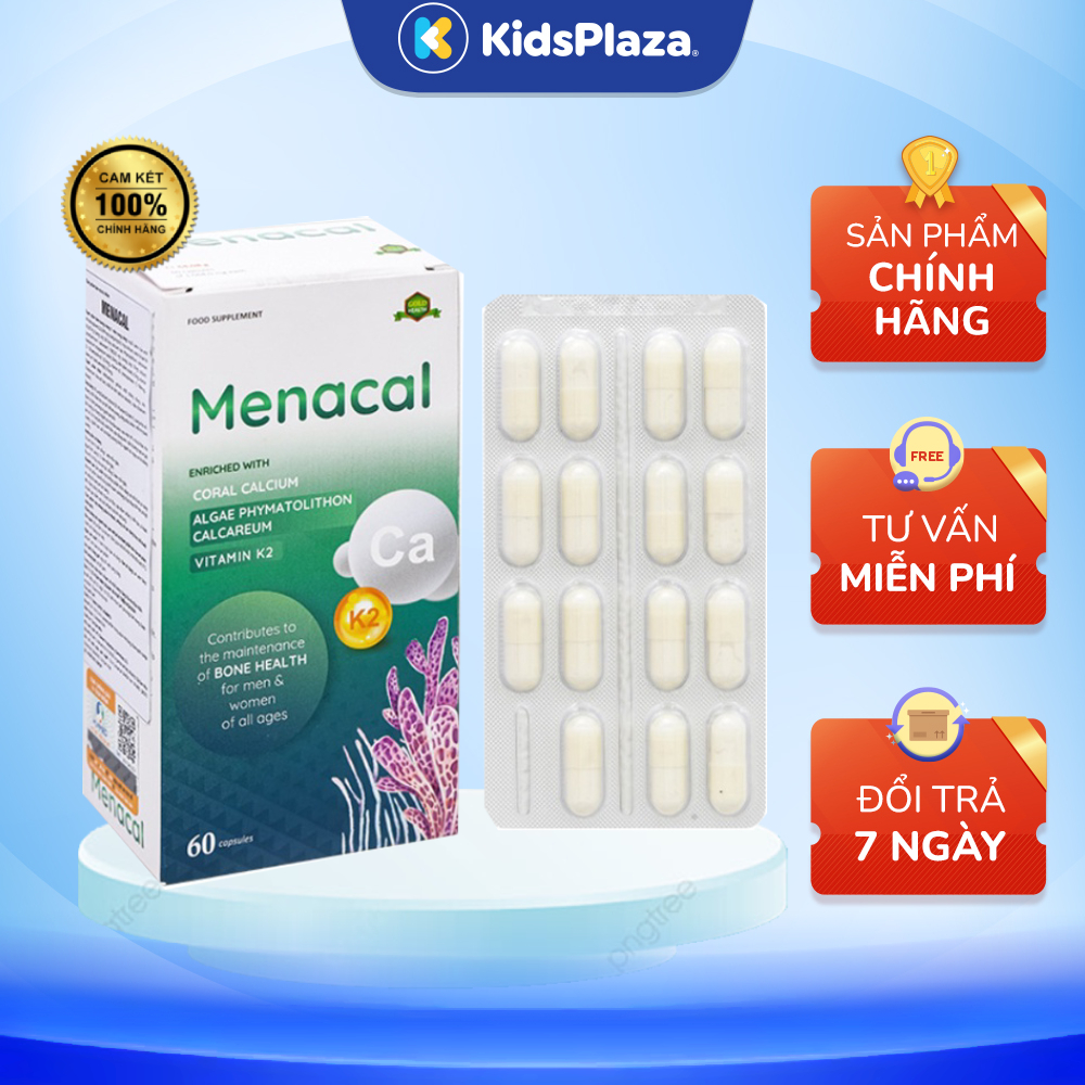 Viên uống bổ sung canxi Aplicaps Menacal (60 viên) - chính hãng ...
