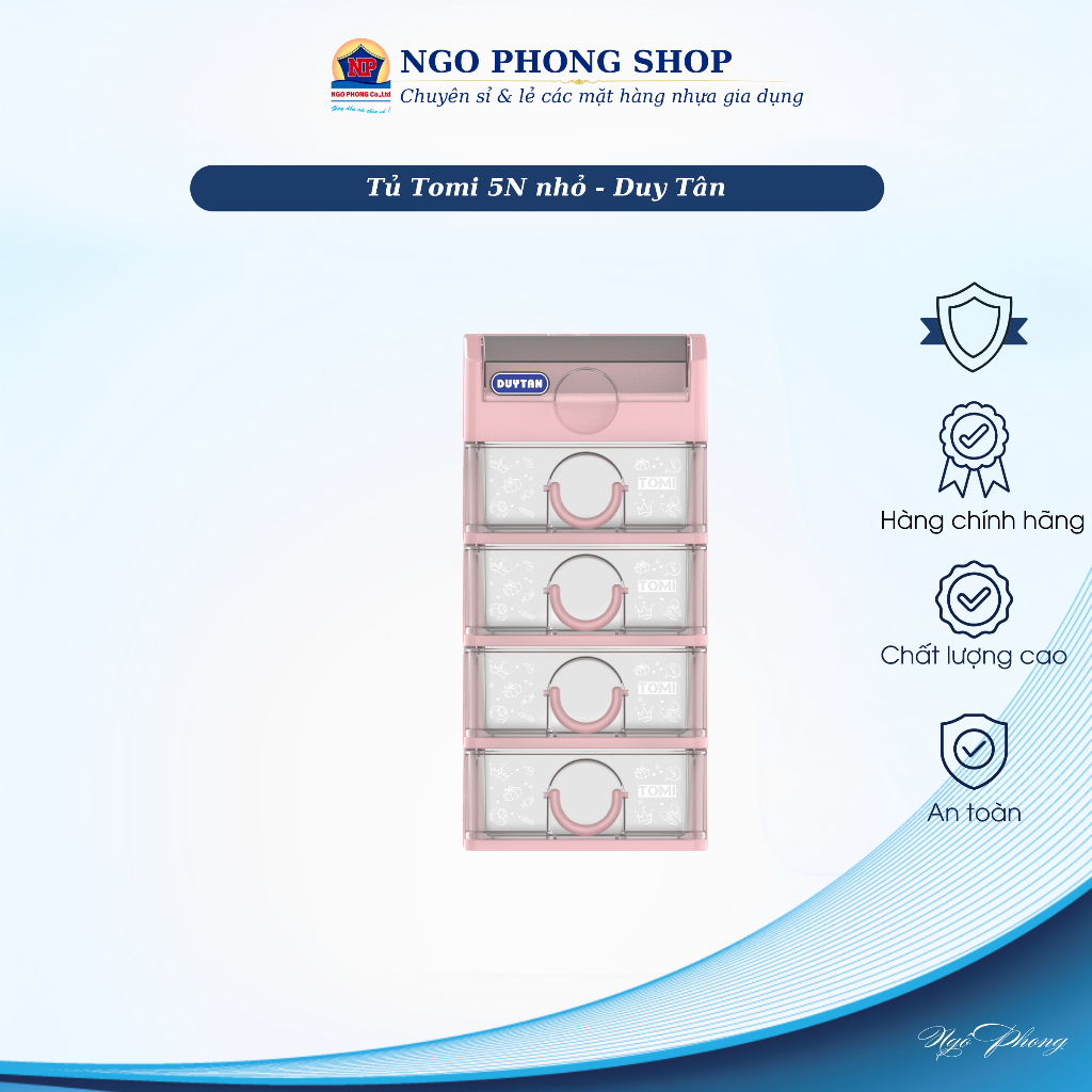 Tủ Tomi 5 ngăn nhỏ Duy Tân – Thiết kế nhỏ gọn, đa năng, chất liệu nhựa bền đẹp. Độ bền cao ...
