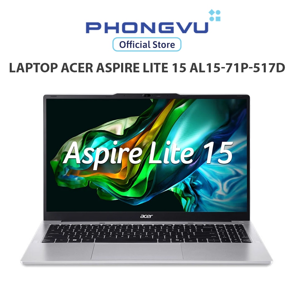 Laptop Acer Aspire Lite 15 AL15-71P-517D (i5-12450H/ Onboard graphics/ 16GB/ 512GB/ Windows 11 ...