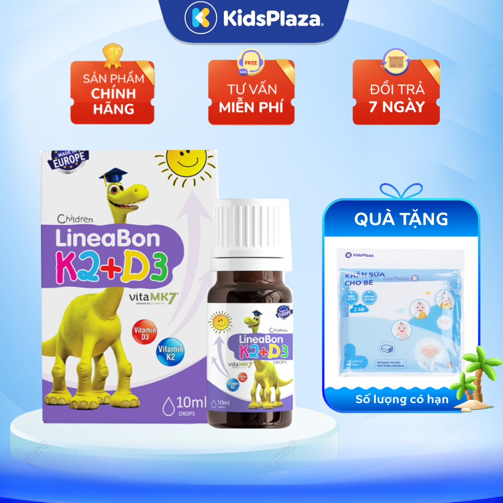 Vitamin D3K2 Lineabon Drops 10ml bổ sung cho bé - chính hãng KidsPlaza ...