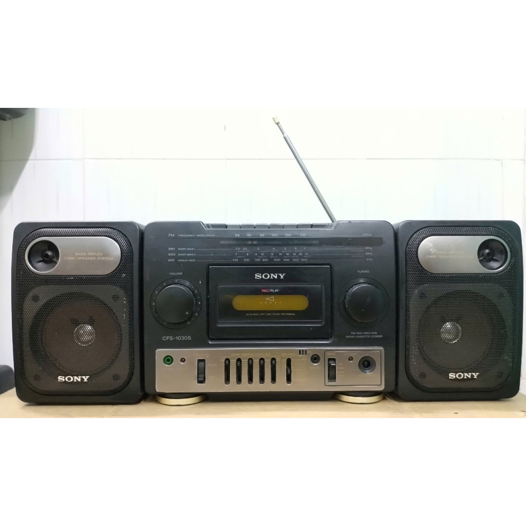 Máy Radio Cassette Sony CFS-1030s đồ cũ nghe tốt ( AC 110V/220V 60Hz ...