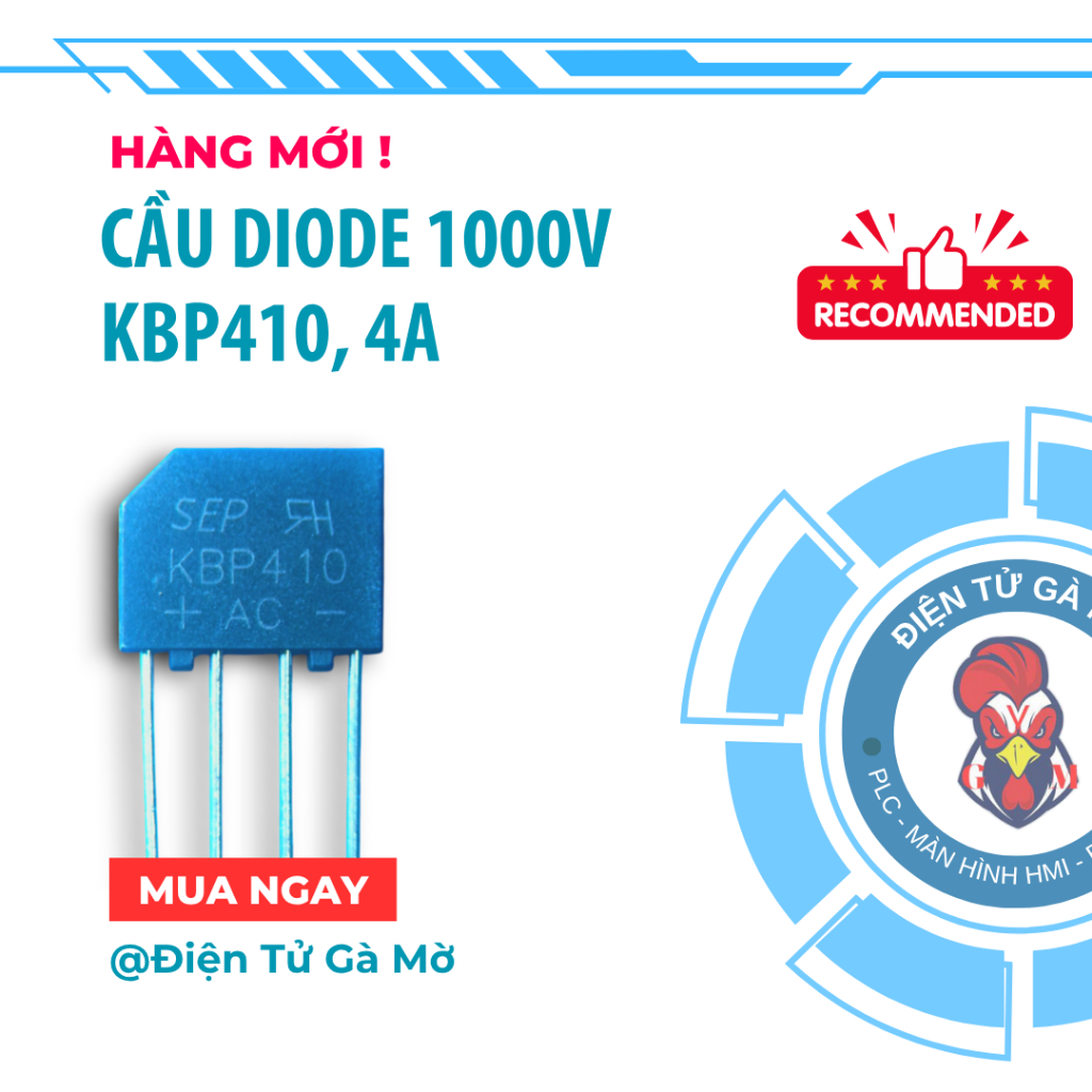 [1 CON] Cầu Diode Bridge, KBP410 1000V, 4A Mới Nhập Khẩu | Shopee Việt Nam