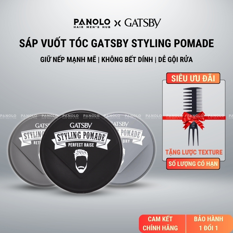 Sáp Vuốt Tóc Nam Gatsby Hair Styling Pomade 75g, Sáp Vuốt Tóc Pomade ...