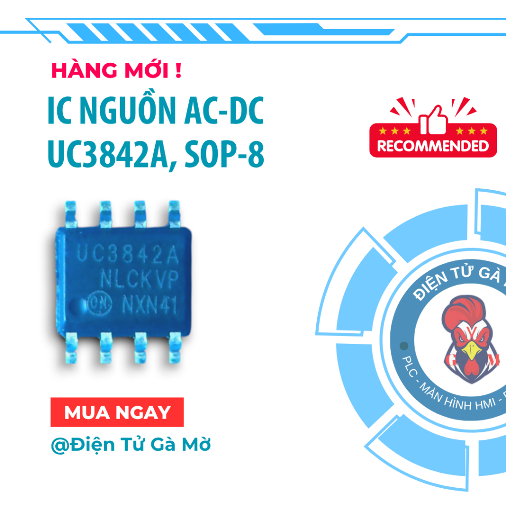 [1 CON] IC Nguồn AC-DC Dán, UC3842A SOP-8 Mới Nhập Khẩu | Shopee Việt Nam