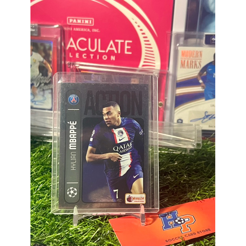 Thẻ bóng đá Kylian Mbappe Action Topps Merlin Heritage 2021/22 | Shopee ...
