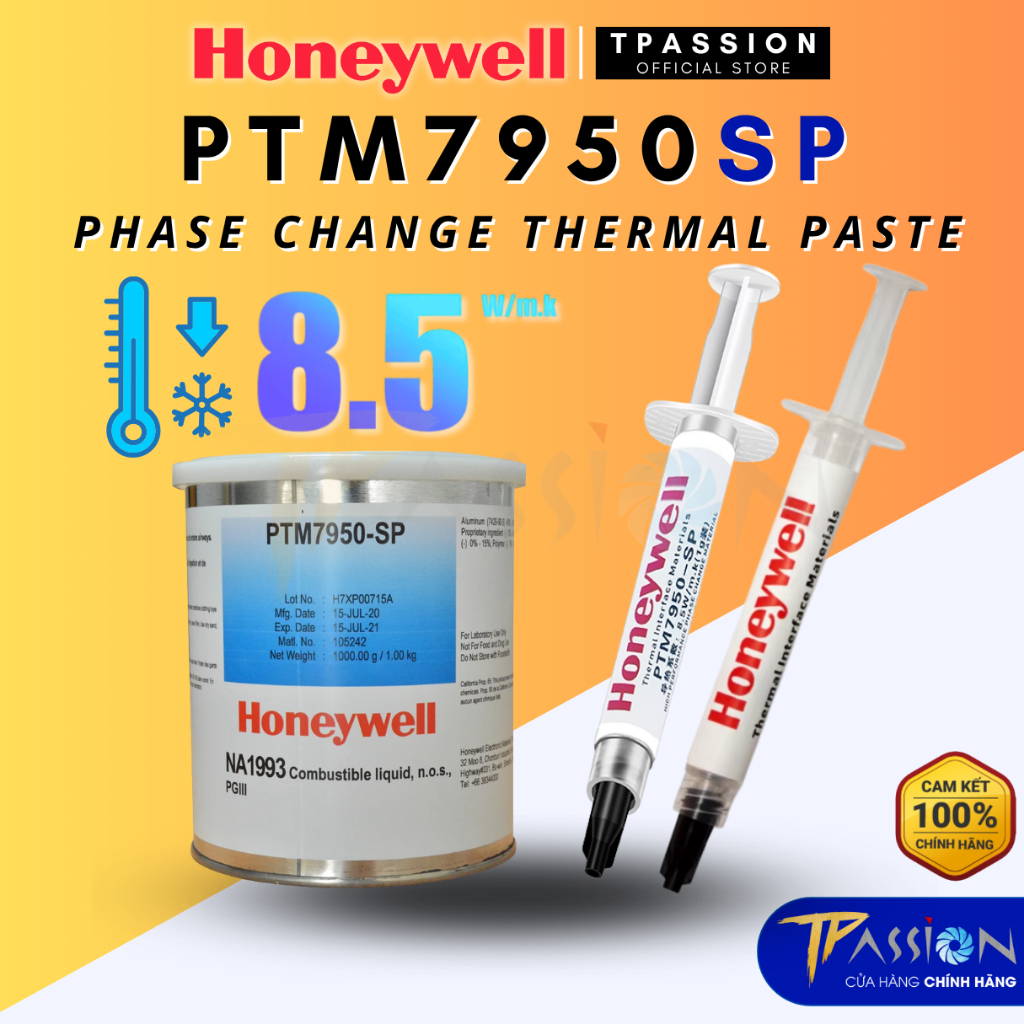 Keo tản nhiệt HONEYWELL PTM7950-SP PHASE CHANGE chuyển pha-Chính hãng ...