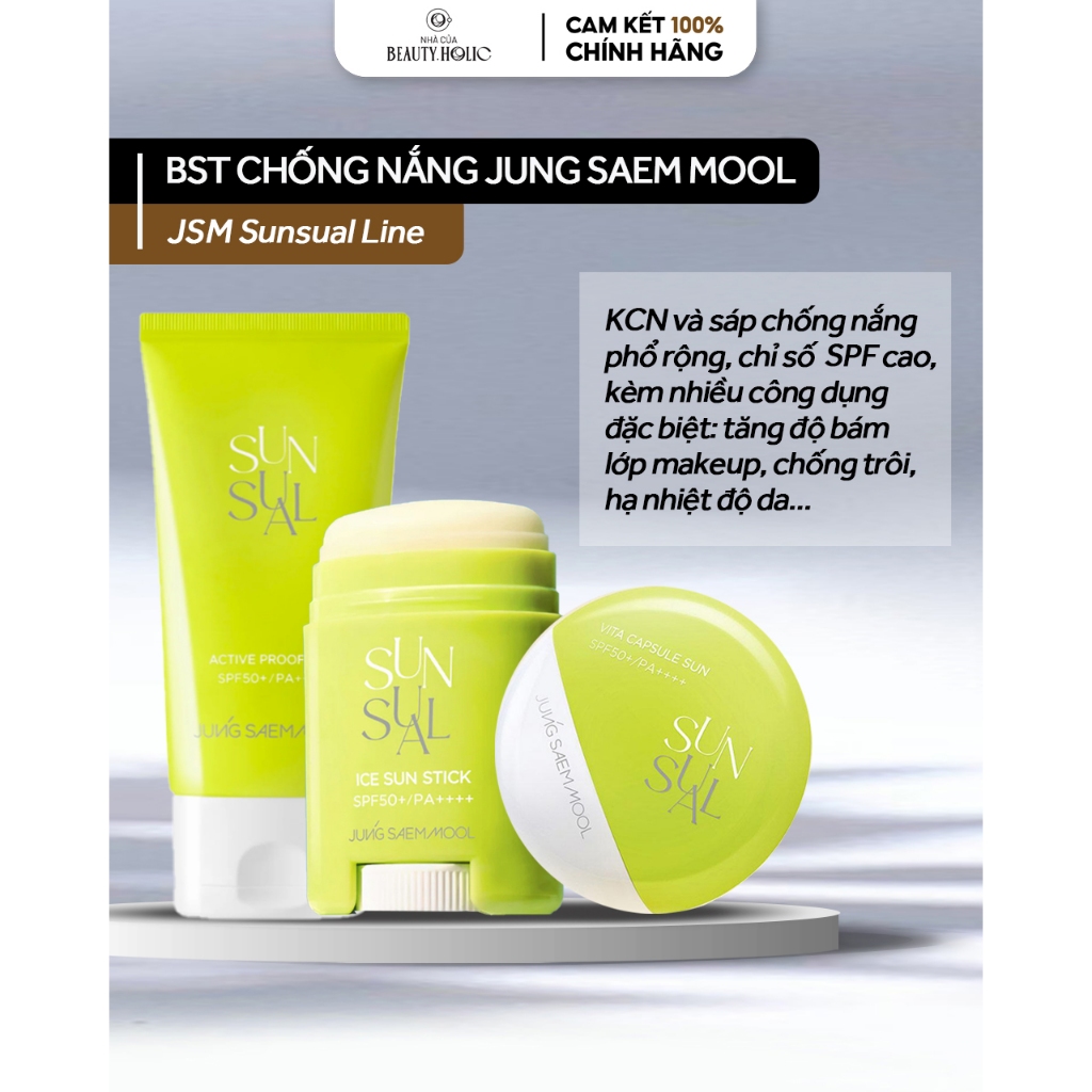 Kem và sáp chống nắng JUNG SAEM MOOL Sunsual | Shopee Việt Nam