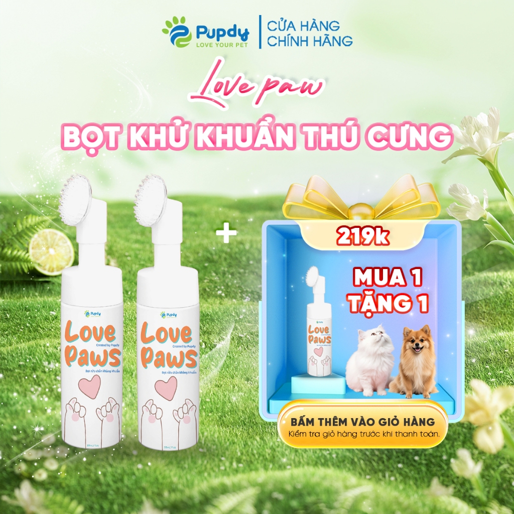 Bọt Rửa Chân Chó Mèo Tiện Lợi Sạch Sâu Loại Bỏ Vi Khuẩn Giúp Bàn Chân ...