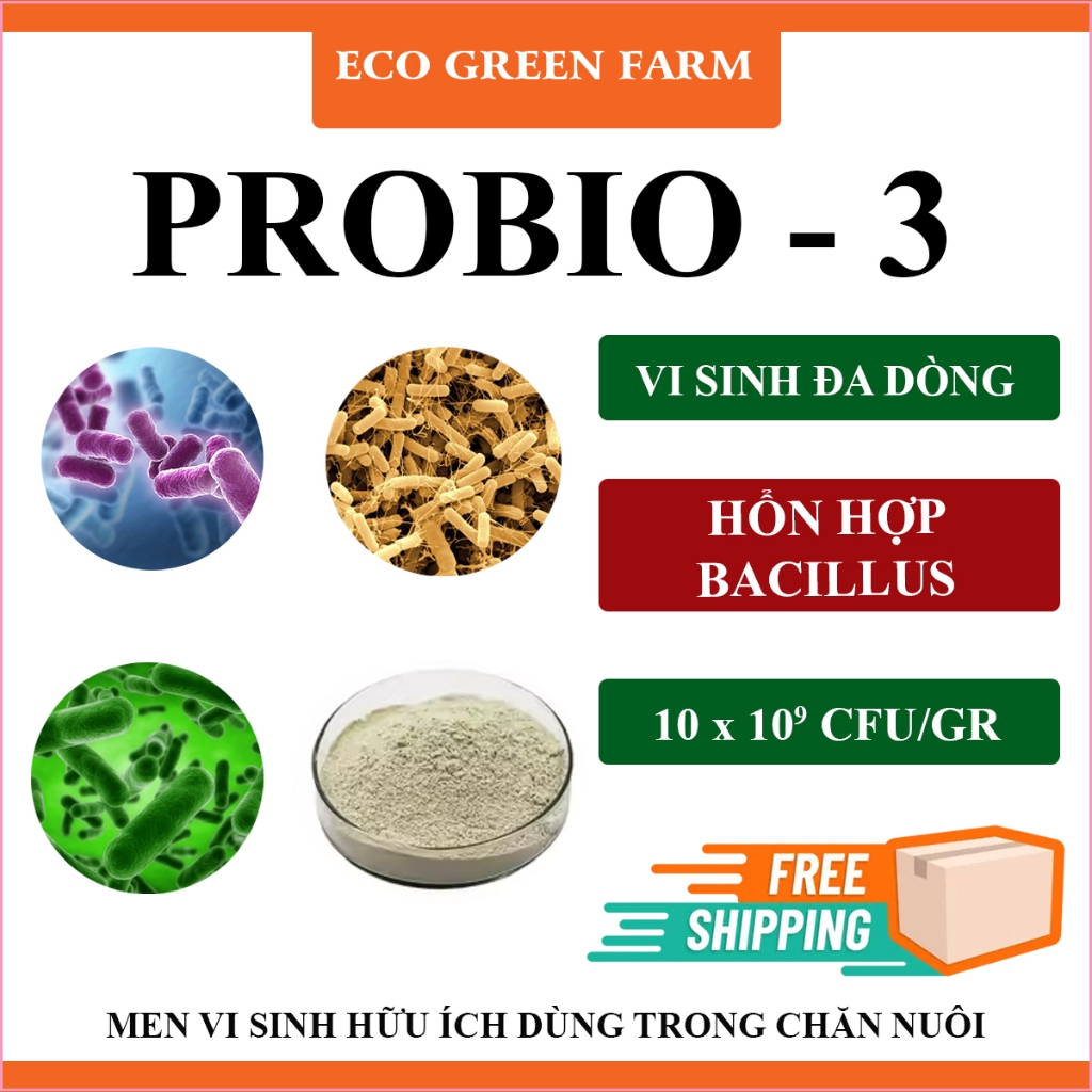 Vi Sinh Đa Dòng Probio - 3 Chứa 10 Tỷ CFU/G Hỗ Trợ Tiêu Hóa, Ủ Vi Sinh ...