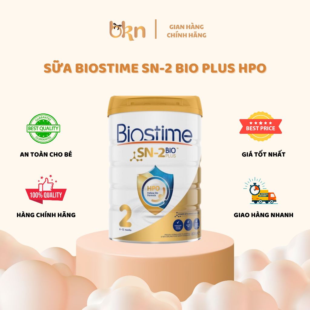 Sữa Bò Biostime SN-2 Bio Plus HPO Cải Thiện Tiêu Hóa Lon 800g | Bách ...
