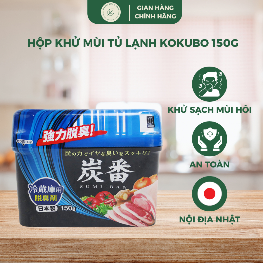Hộp khử mùi tủ lạnh KOKUBO than hoạt tính 150g nội địa Nhật Bản an toàn với thực phẩm | Shopee ...