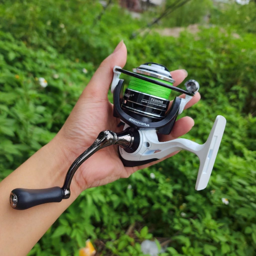 máy câu lure tay quay đôi đơn tặng kèm dây, máy đứng câu lure Tay Quay ...