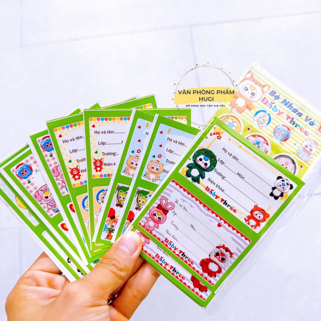 Nhãn Tên Dán Tập Vở Học Sinh Nhiều Mẫu Dễ Thương 2025 | Shopee Việt Nam