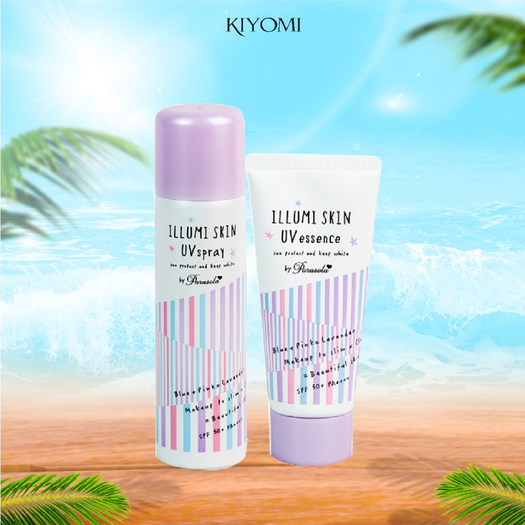 Combo Gel & Xịt chống nắng dưỡng sáng da Naris Parasola Illumi Skin UV ...