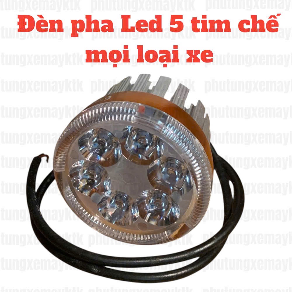 Đèn pha LED 5 tim chế mọi loại xe – sáng tỏa mọi nẻo đường, an toàn ...