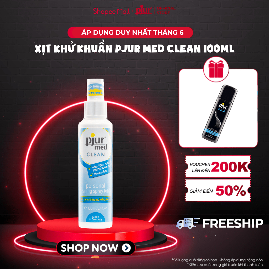 [Made in Germany] Xịt khử khuẩn vùng kín 100ml Pjur Med Clean Spray ...