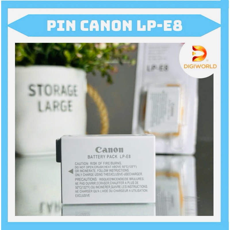 Pin Canon LP-E8 dùng cho các loại máy Canon 550D, 600D, 650D, 700D ...