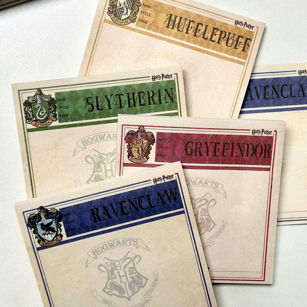 Giấy Note, Giấy Ghi Chú, Giấy Ghi Nhớ Harry Potter Phiên Bản 4 Nhà ...
