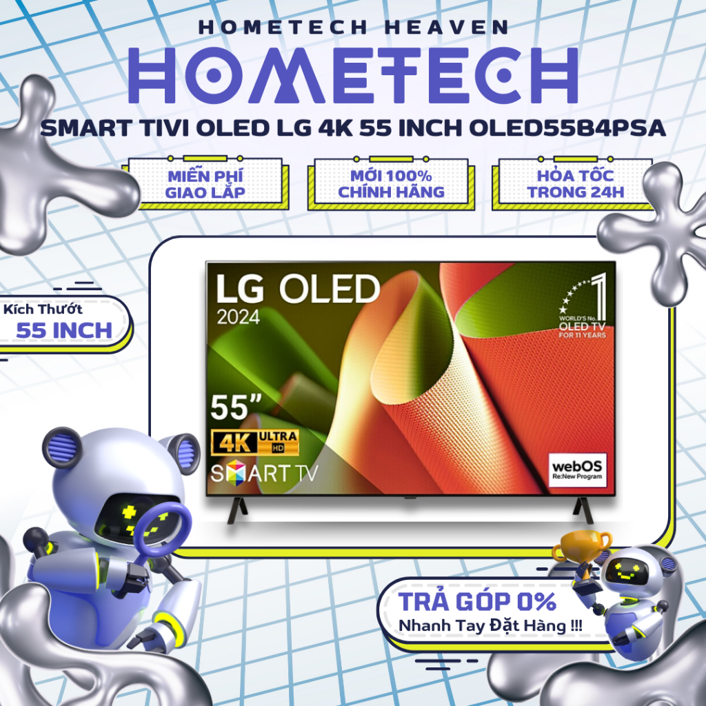[GIAO LẮP MIỄN PHÍ] 55B4PSA - Smart Tivi OLED LG 4K 55 Inch 55B4PSA ...