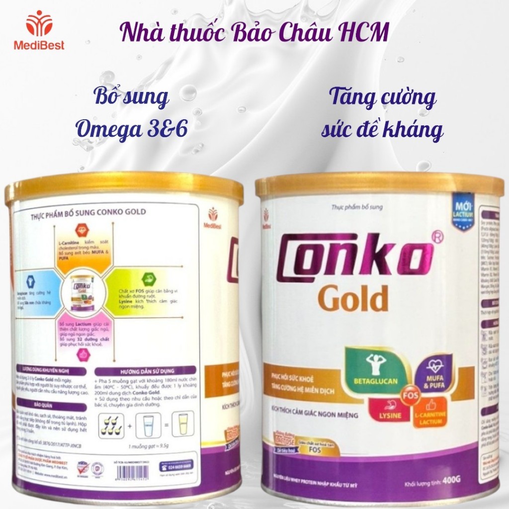 Sữa Conko gold 400g, 800g (Hsd mới nhất) tăng cường sức đề kháng ...