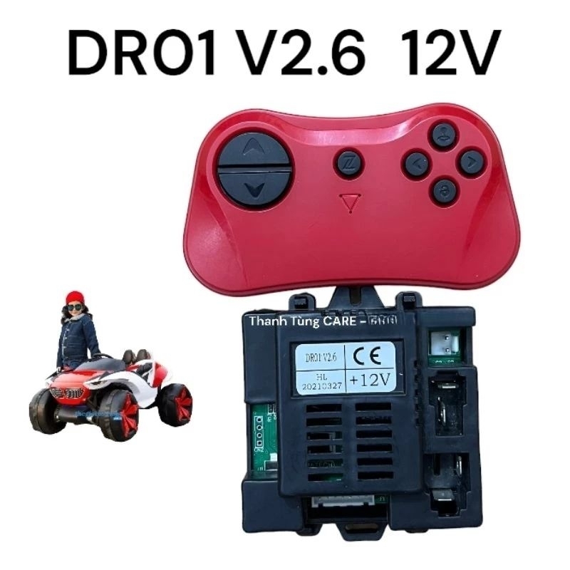 [DR01 V2.6] Bo mạch - Remote xe điện trẻ em DR01 V2.6 12V | Shopee Việt Nam