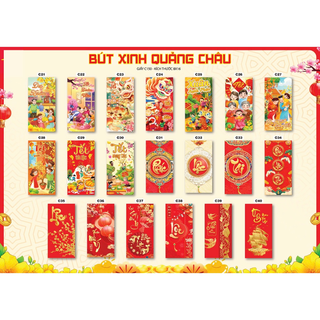 Combo 100 Bao Lì Xì Tết 2025 Mix Nhiều Mẫu | Shopee Việt Nam