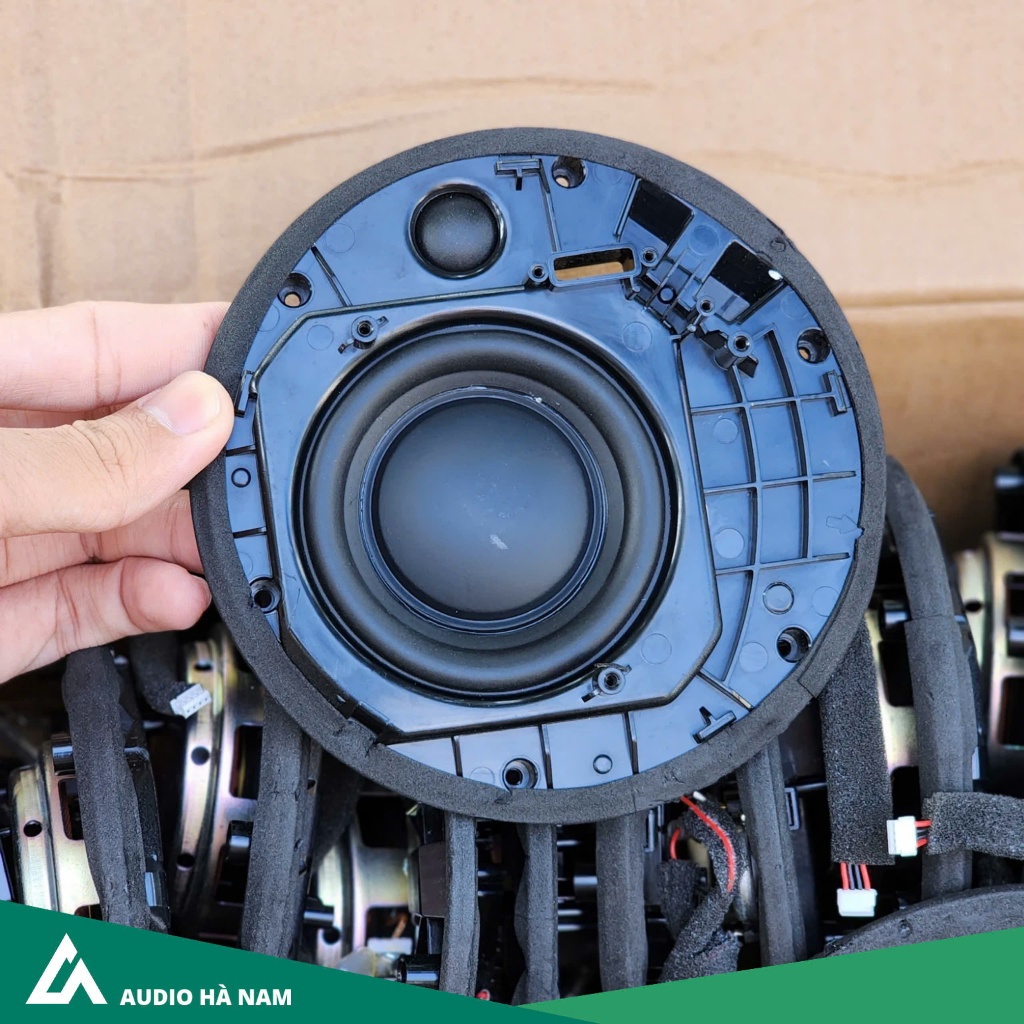 Cụm loa bán thành phẩm Eastech loa mid bass 3inch từ neo kèm treble 10W+10W dáng mỏng (giá 1 cái ...