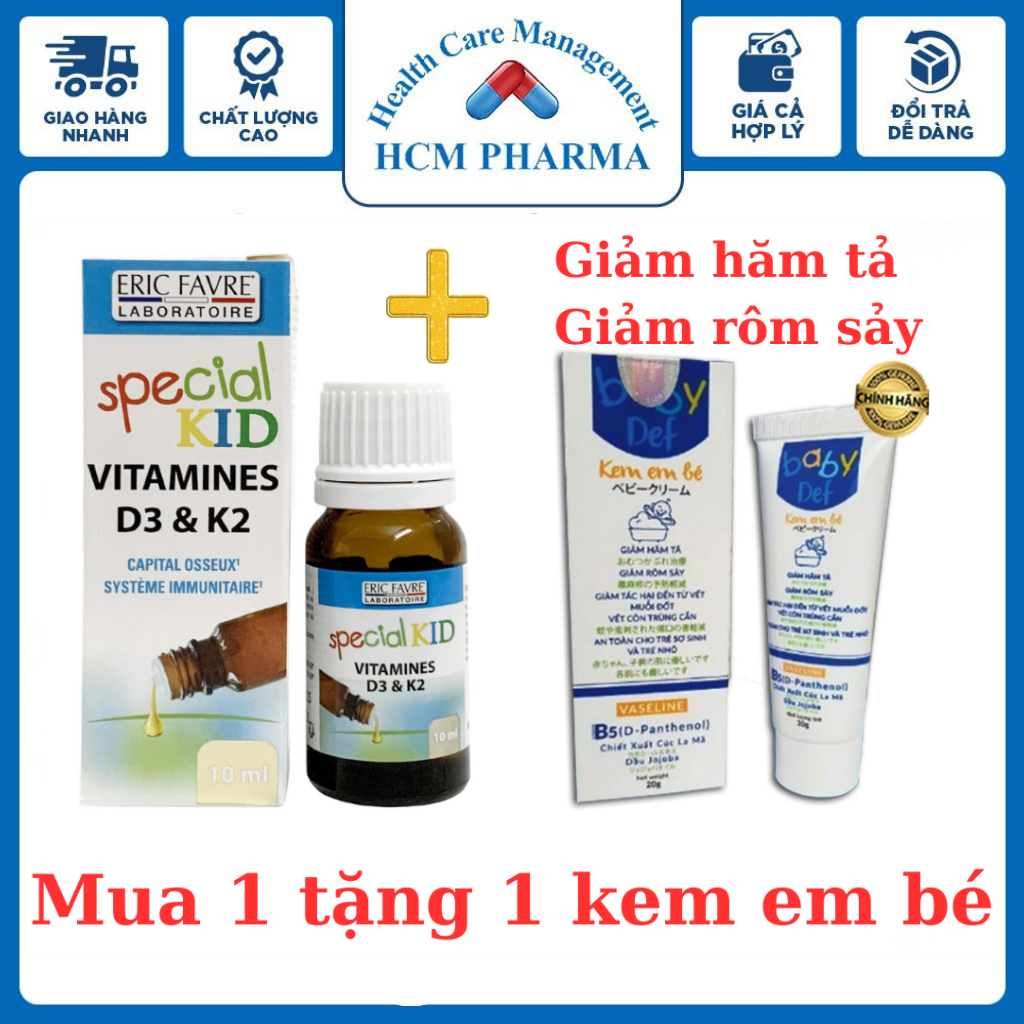 Special Kid D3 & K2 Vitamins giúp hấp thụ canxi tăng chiều cao nhập ...