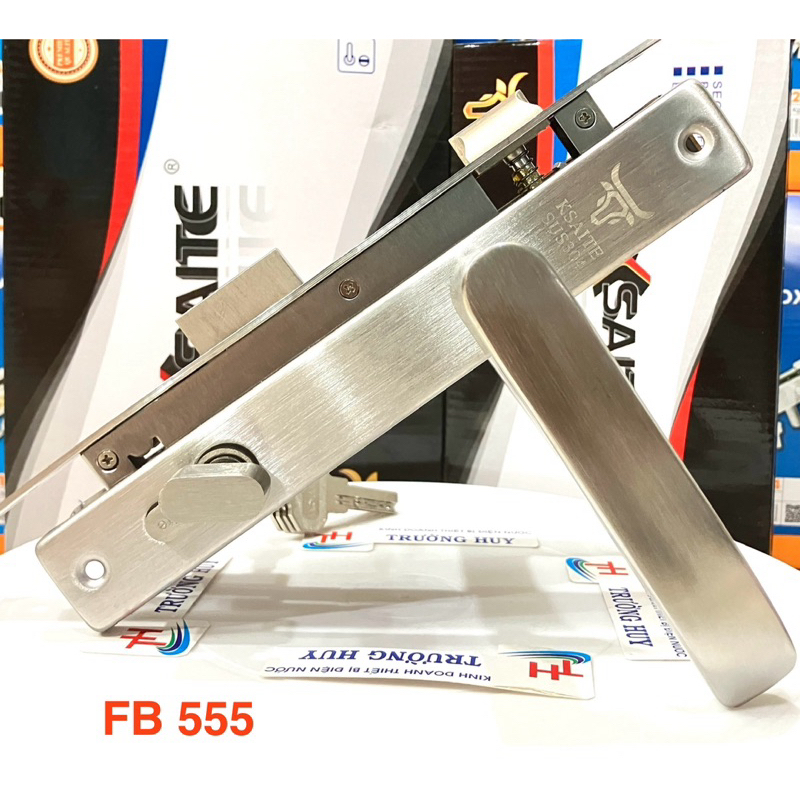 Khóa tay gạt inox KSAITE - FB555 dành cho cửa nhôm hệ 700, sắt hộp ...