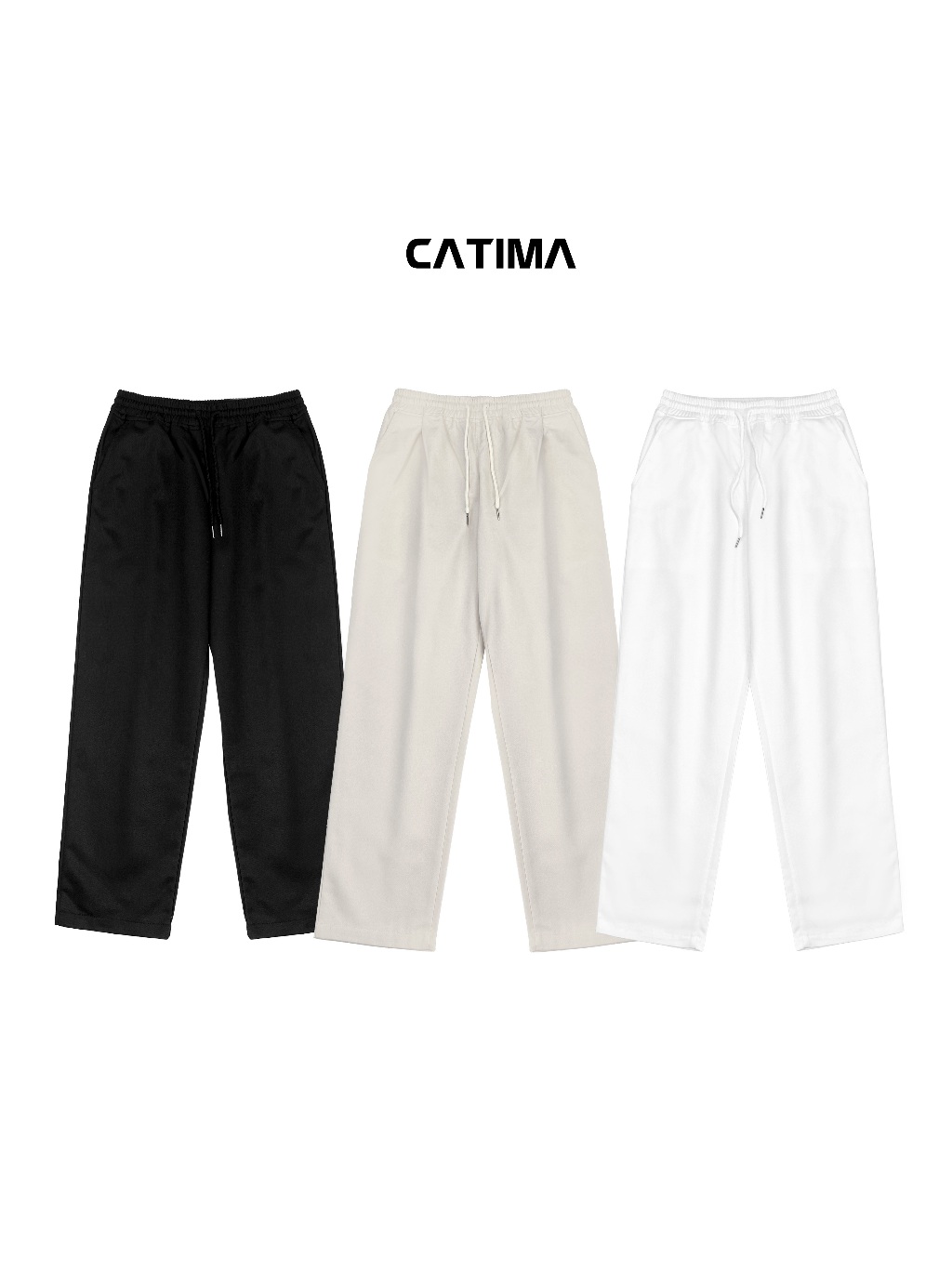 [Bản vải đẹp] Quần Kaki Baggy QK24 Catima unisex - Cạp chun co giãn ...