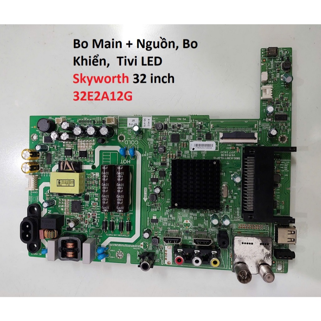 Bo Main + Nguồn, Bo Khiển, Control board Tivi LED Skyworth 32 inch ...